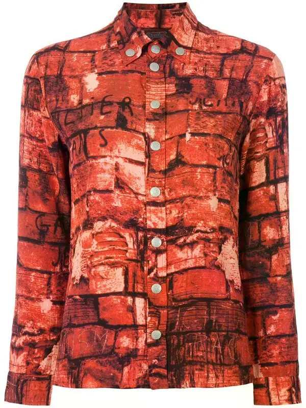 JEAN PAUL GAULTIER Brick Print Shirt - Multicolour
