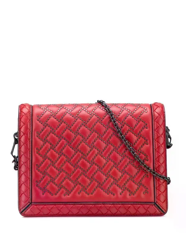 Bottega Veneta Montebello Crossbody Bag - Red