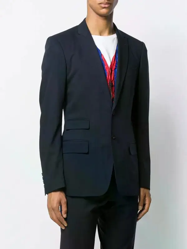 JEAN PAUL GAULTIER Peaked Notched Lapel Blazer
