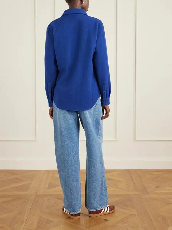 GOD’S TRUE CASHMERE God's True Cashmere Shirt With Lapis Lazuli Embellishments