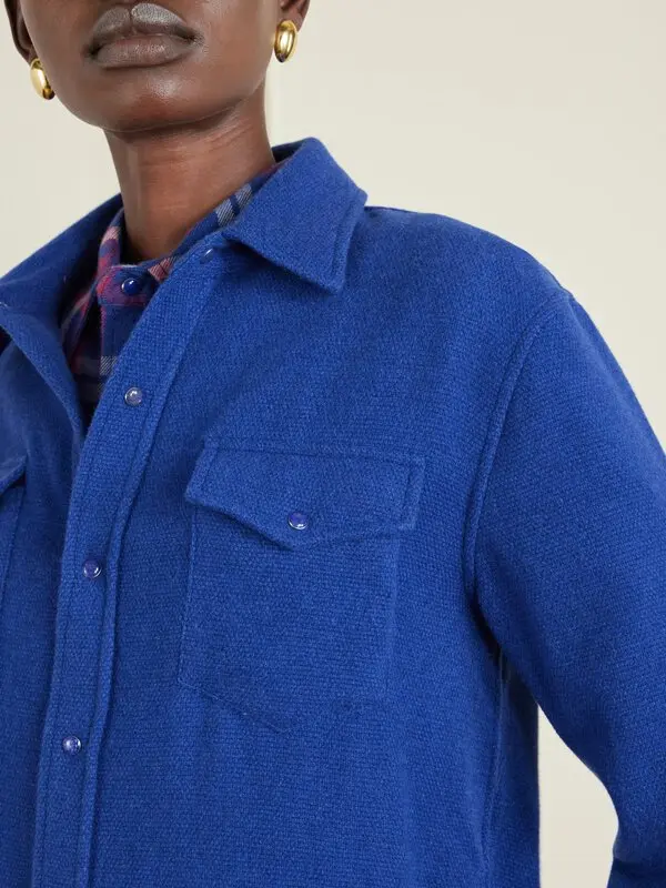 GOD’S TRUE CASHMERE God's True Cashmere Shirt With Lapis Lazuli Embellishments