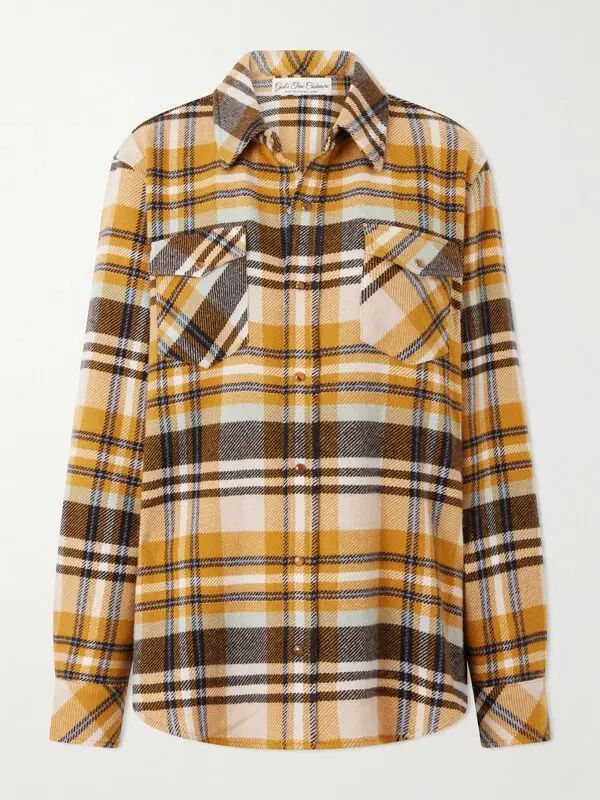 GOD’S TRUE CASHMERE God's True Cashmere Checked Cashmere Shirt