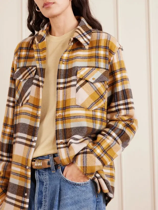 GOD’S TRUE CASHMERE God's True Cashmere Checked Cashmere Shirt