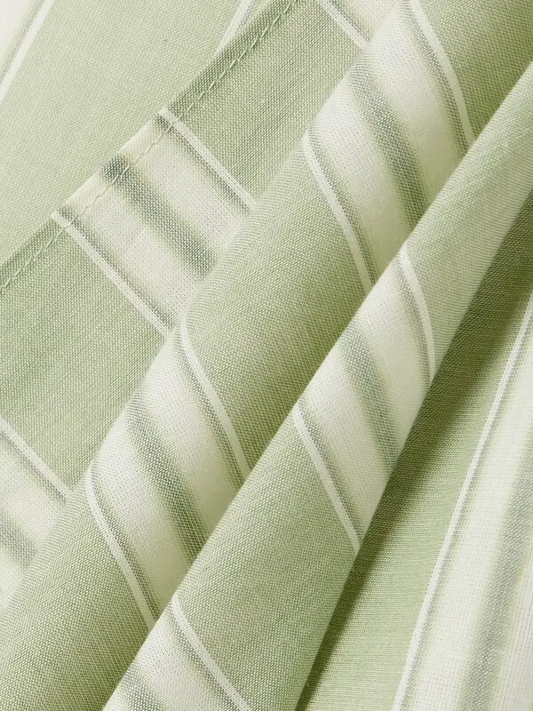 Faithfull The Brand Lomas Striped Cotton Pareo - Green