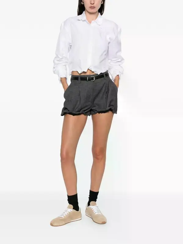 Prada Tailored Wire Detail Shorts