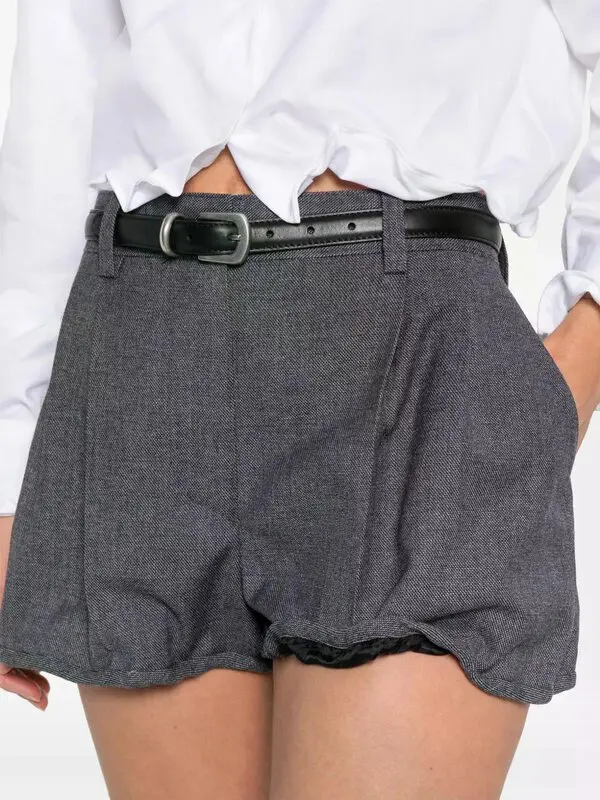 Prada Tailored Wire Detail Shorts