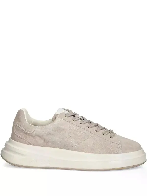 Guess Elba Suede Lace-up Sneakers - Neutrals