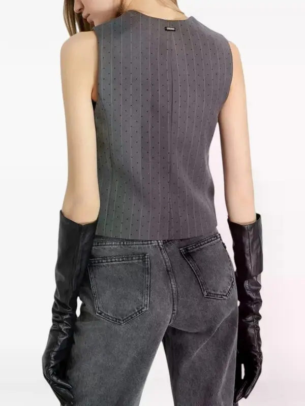 GAELLE PARIS Gaelle Pinstripe Buttoned Jacket