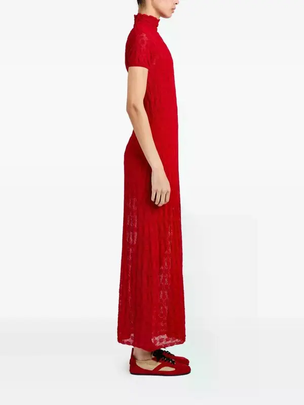 Proenza Schouler Textured Knit Midi Dress - Red