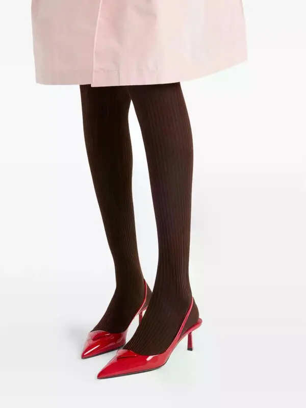 Prada Patent Leather Slingback Pumps