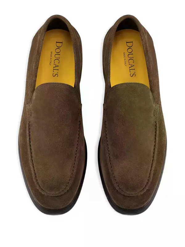 DOUCAL'S Suede Slip-on Loafers