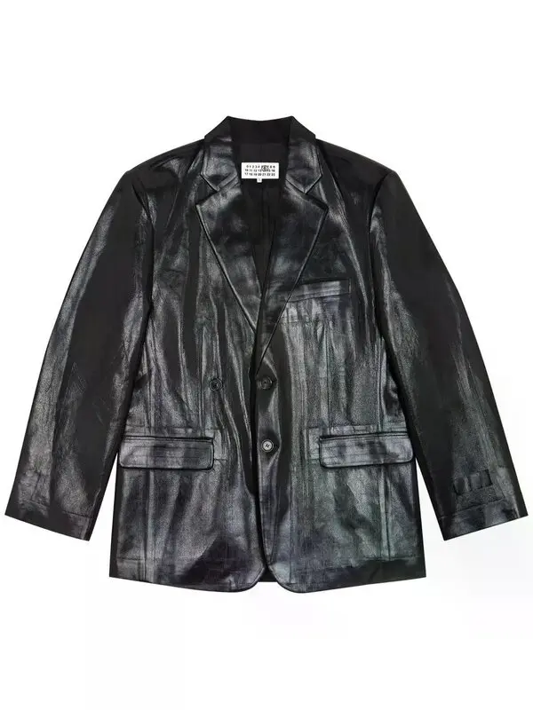 MAISON MARGIELA Coated Single-breasted Blazer