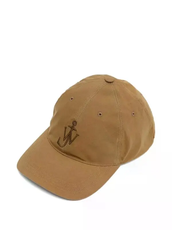 JW Anderson Baseball Cap With Logo Embroidery - Neutrals