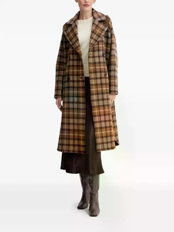 Marc O'polo Double-breasted Checked Coat