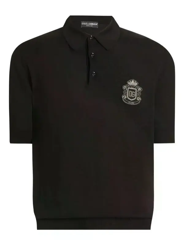 Dolce & Gabbana Logo-appliqué Polo Shirt