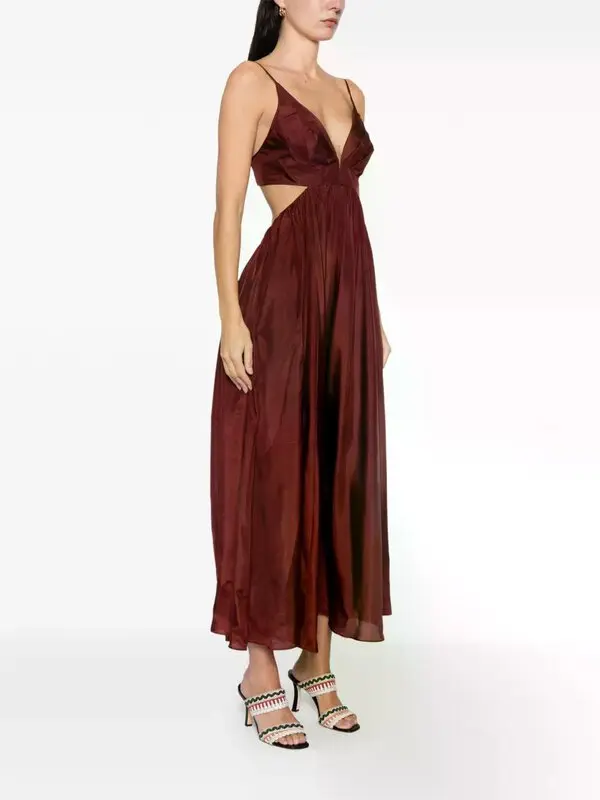 Zimmermann Cutout Dress - Brown