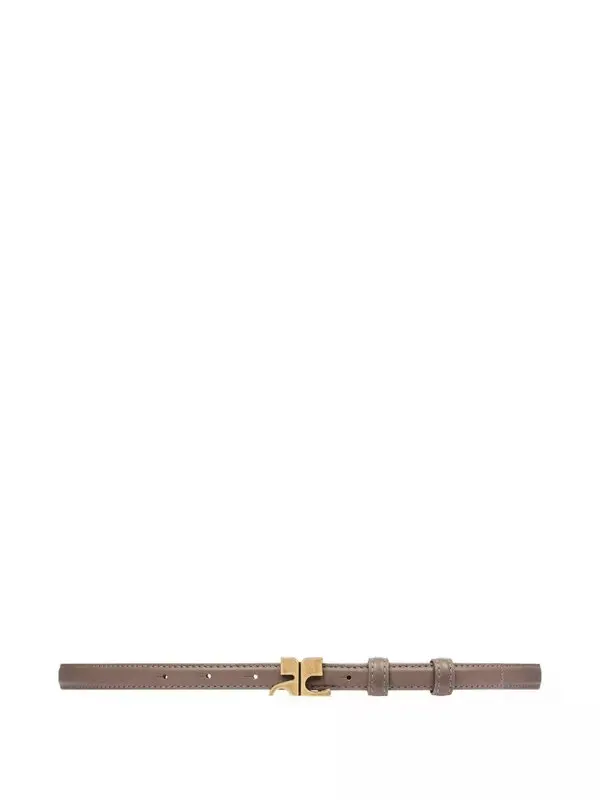 COURREGES Buckle Leather Belt - Grey