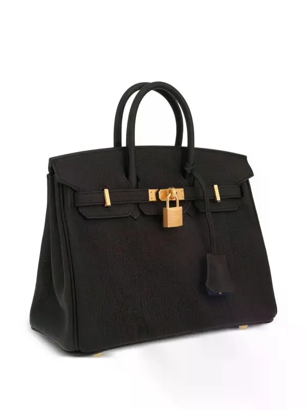 Hermès Birkin 25 Leather Tote Bag - Black