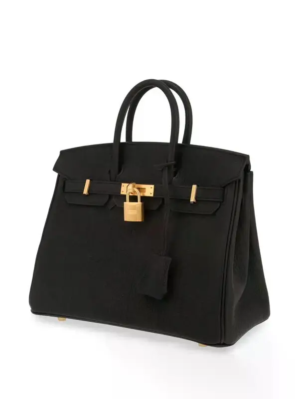 Hermès Birkin 25 Leather Tote Bag - Black