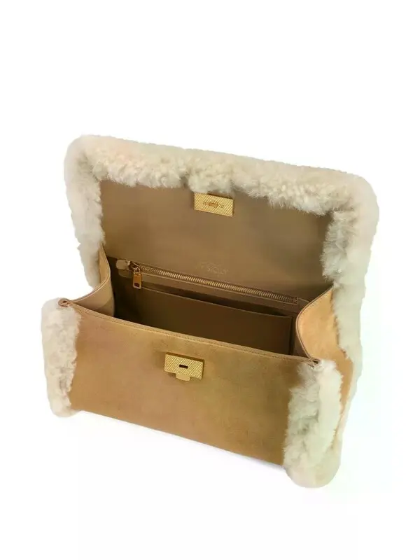 Dolce & Gabbana My Sicily Handbag With Shearling Trim