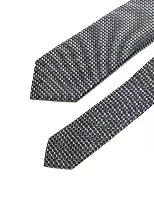 Karl Lagerfeld Patterned Tie - Black