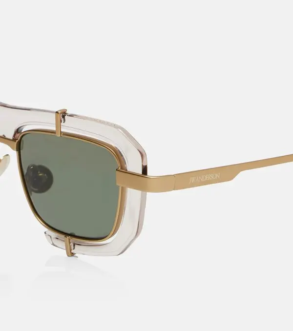 JW Anderson Rectangular Frame Sunglasses - Transparent