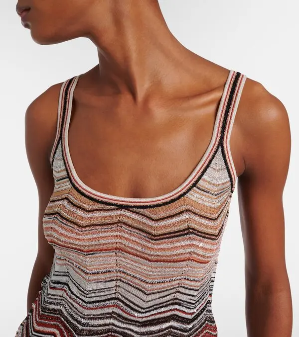 Missoni Zigzag Sequin Knit Top - Multicoloured