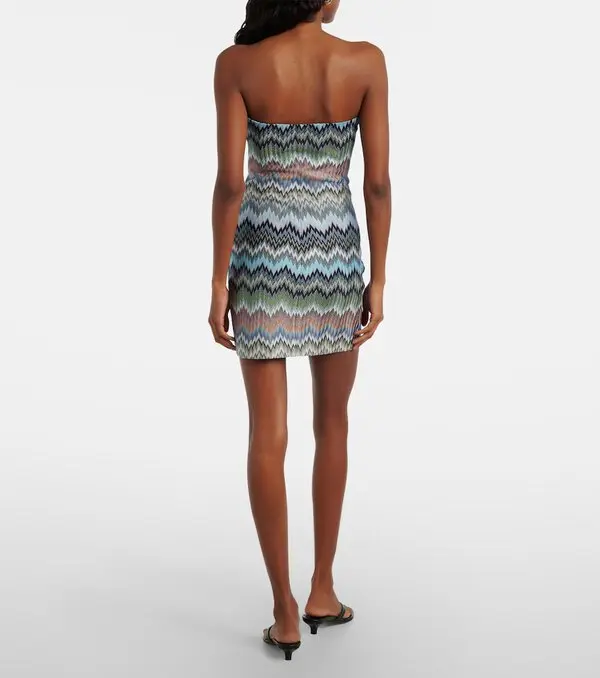 Missoni Zigzag Mini Dress - Blue