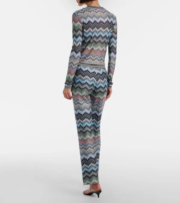 Missoni Zigzag Pattern Knit Trousers
