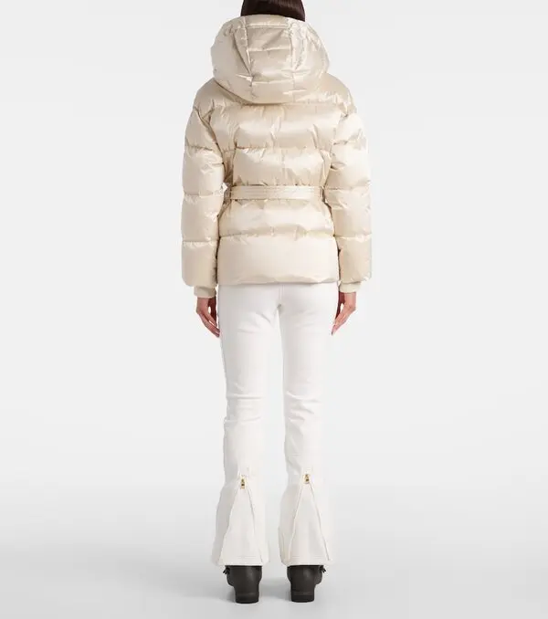 Bogner Lyra Belted Down Ski Jacket - Beige
