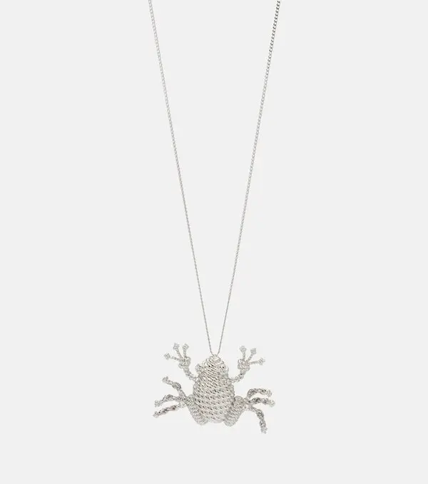 Loewe Frog Pendant Necklace - Silver