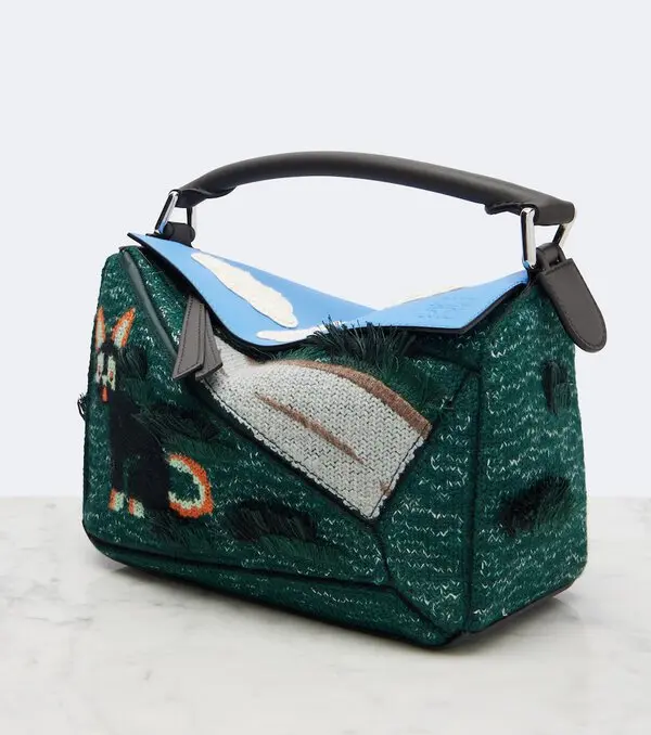 Loewe Louis Wain Collaboration Puzzle Top Handle Bag - Multicoloured