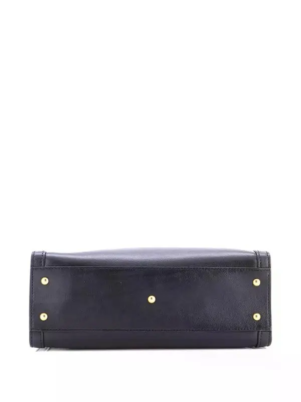 Gucci Diana Small Bamboo Handle Leather Tote Bag - Black