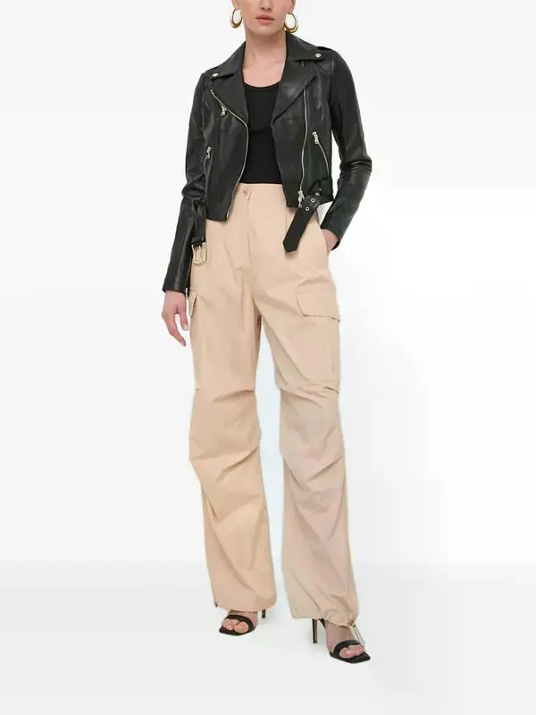 Patrizia Pepe Cargo Trousers With Logo Patch