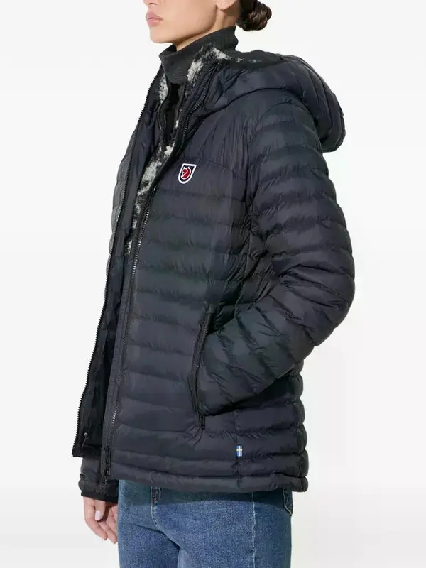 Fjallraven Expedition Lätt Hooded Logo Jacket - Black