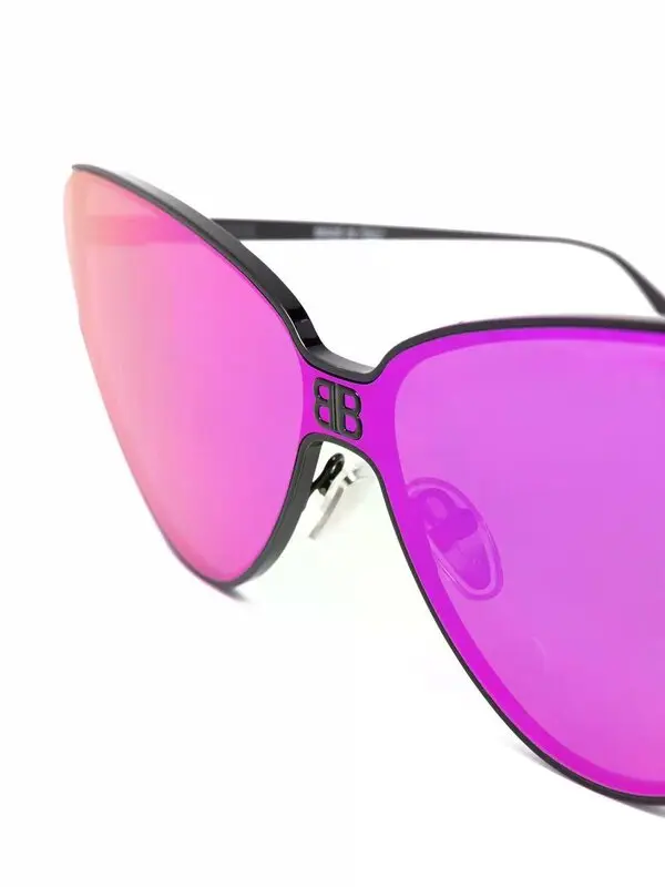 Balenciaga Metal Cat Eye Frame Sunglasses