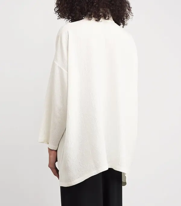 Eskandar Silk Stand-collar Shirt