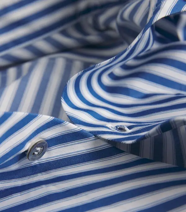 Eskandar Stripe Wide A-line Shirt