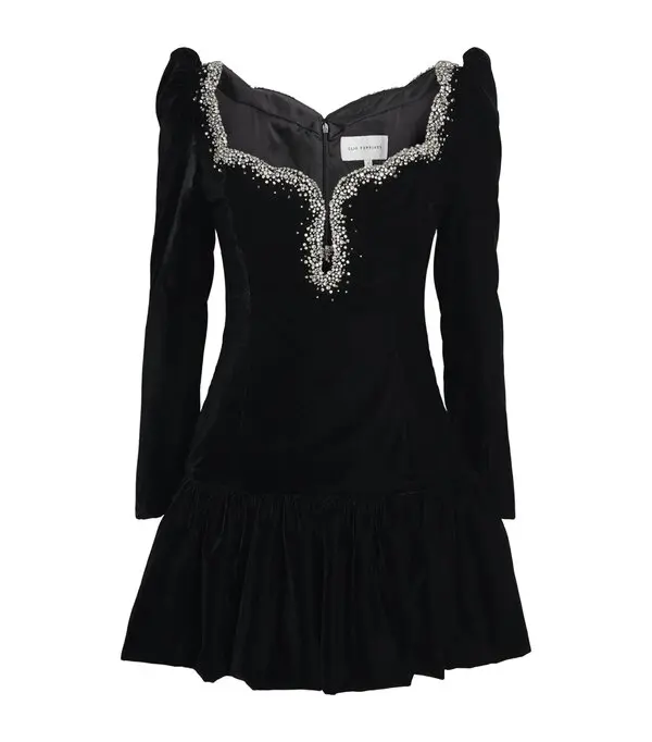 CLIO PEPPIATT Edie Mini Dress - Black