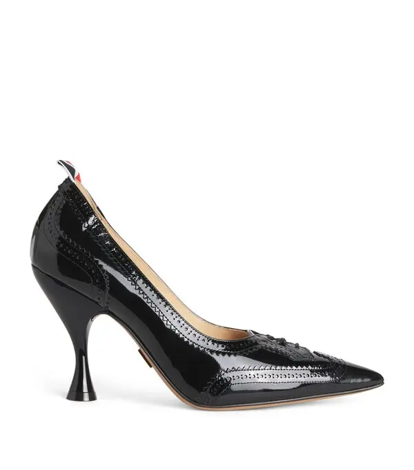 Thom Browne Patent Leather Wingtip Pumps