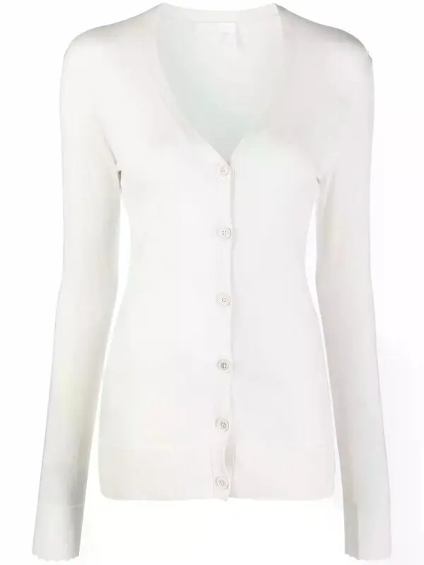 Chloé Scallop-cuff Wool Cardigan