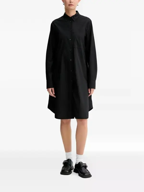 Marc O'polo Button-up Mini Dress - Black