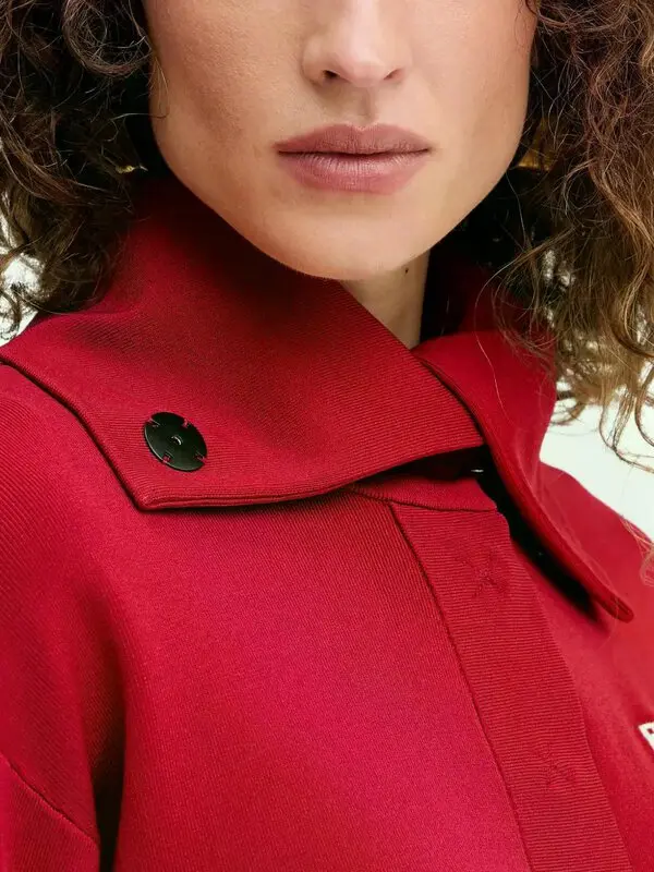 Patrizia Pepe Button-fastening Sweater With Embroidered Logo