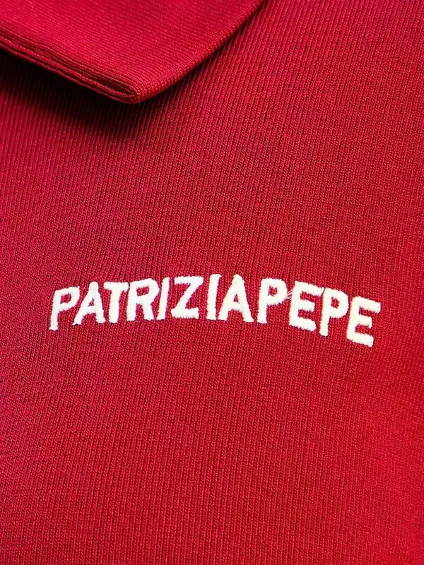 Patrizia Pepe Button-fastening Sweater With Embroidered Logo