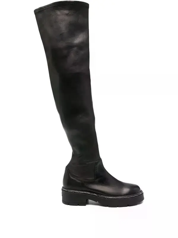 Rene Caovilla 40mm Embellished Knee-high Boots