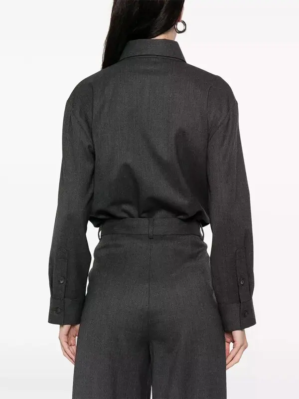 MEDEEA Button-front Shirt Bodysuit