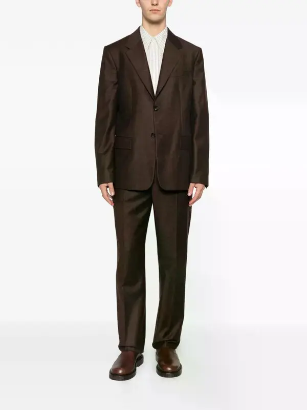 FERRAGAMO Belted Trousers - Brown