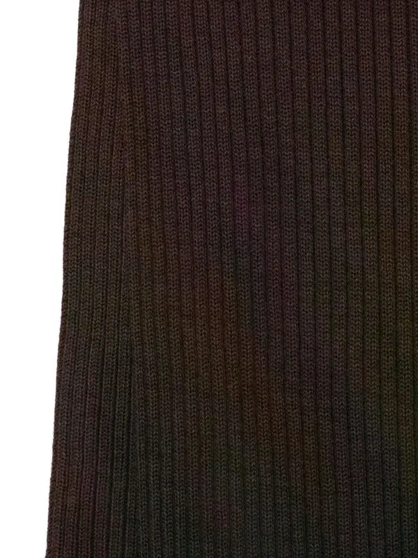Karl Lagerfeld Ribbed Beanie Scarf