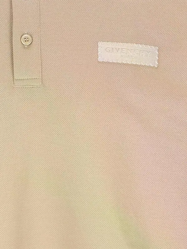 Givenchy Grosgrain Ribbon Polo Shirt - Neutrals