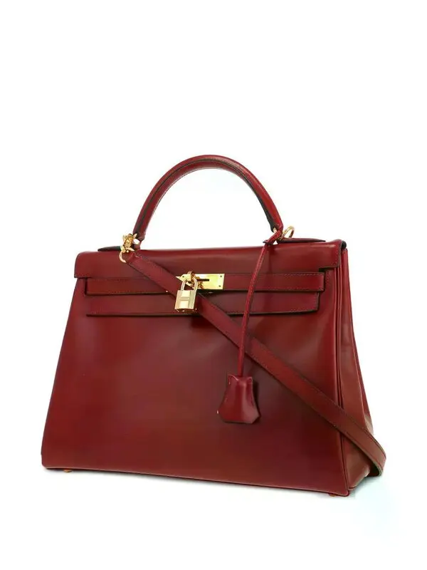 Hermès 2002 Kelly 32 Tote Bag - Red